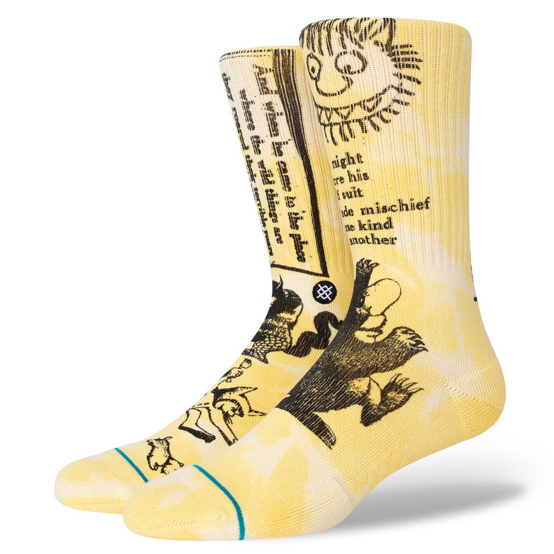 Where The Wild Things Are Terrible Mid Cushion Cotton Crew Socks | Stance