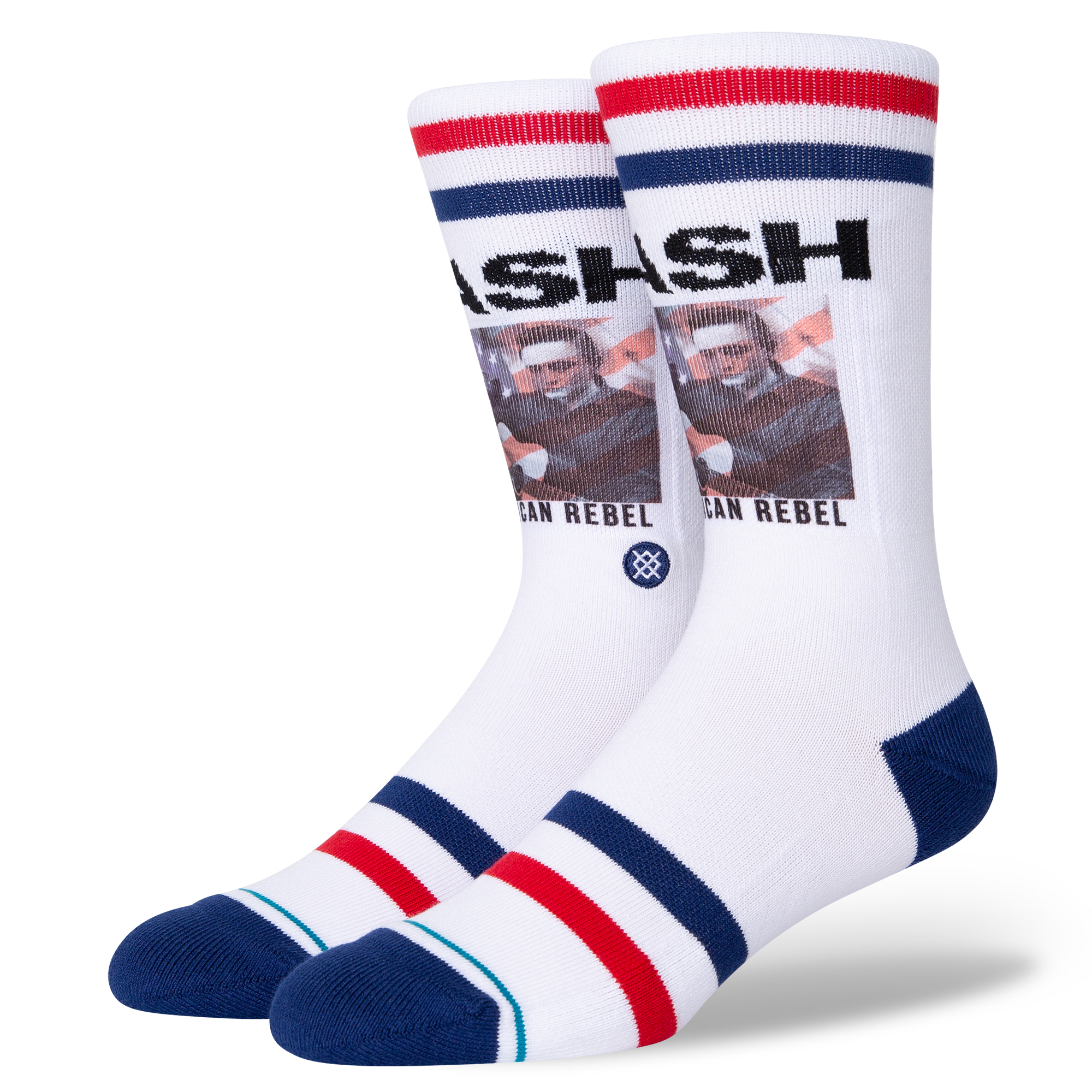 Johnny Cash American Rebel Mid Cushion Cotton Crew Socks | Stance