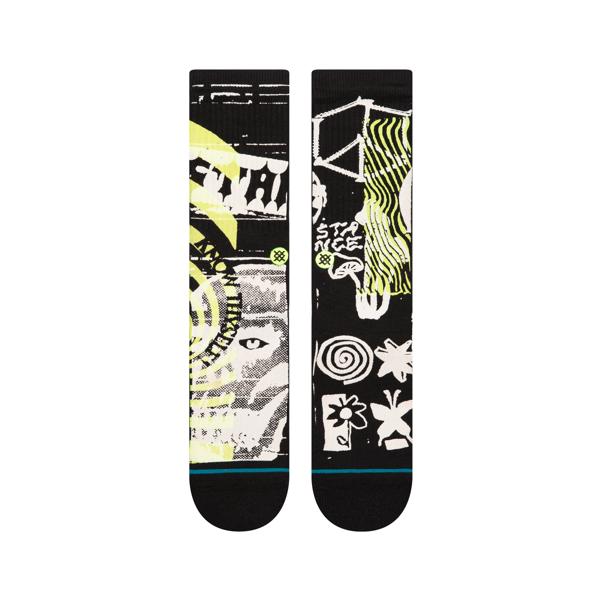 Distorted Crew Socks