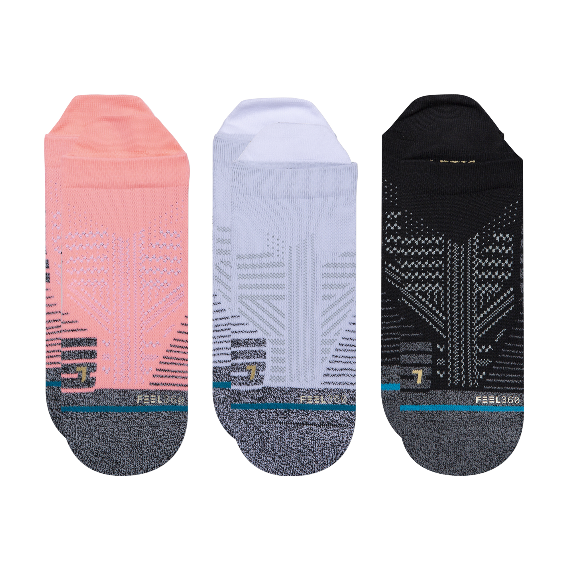 Athletic FEEL360 Infiknit™ Medium Cushion Tab Socks 3 Pack | Stance