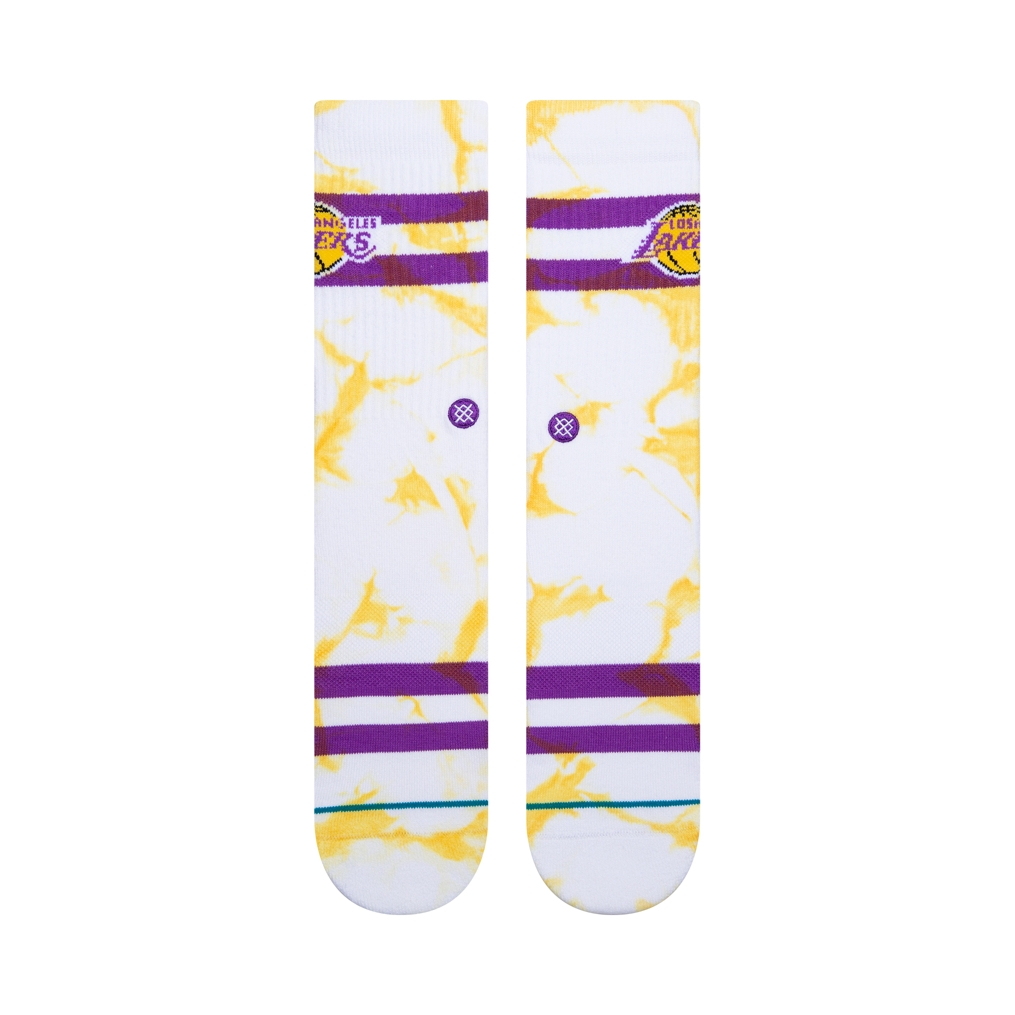 Los Angeles Lakers Dyed Mid Cushion Infiknit™ Cotton Crew Socks | Stance