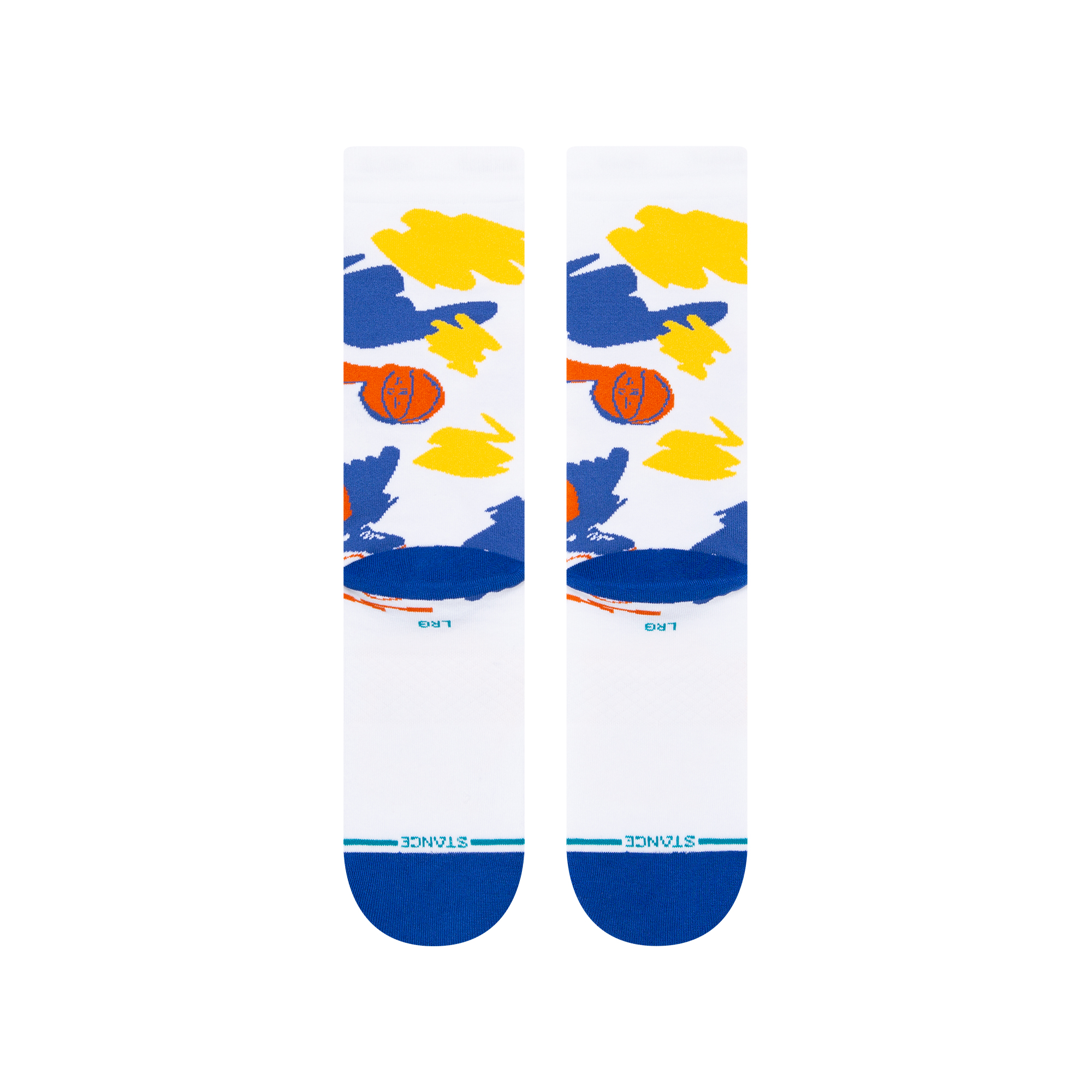 NBA X Stance Paint Collection Light Cushion Cotton Blend Crew Socks