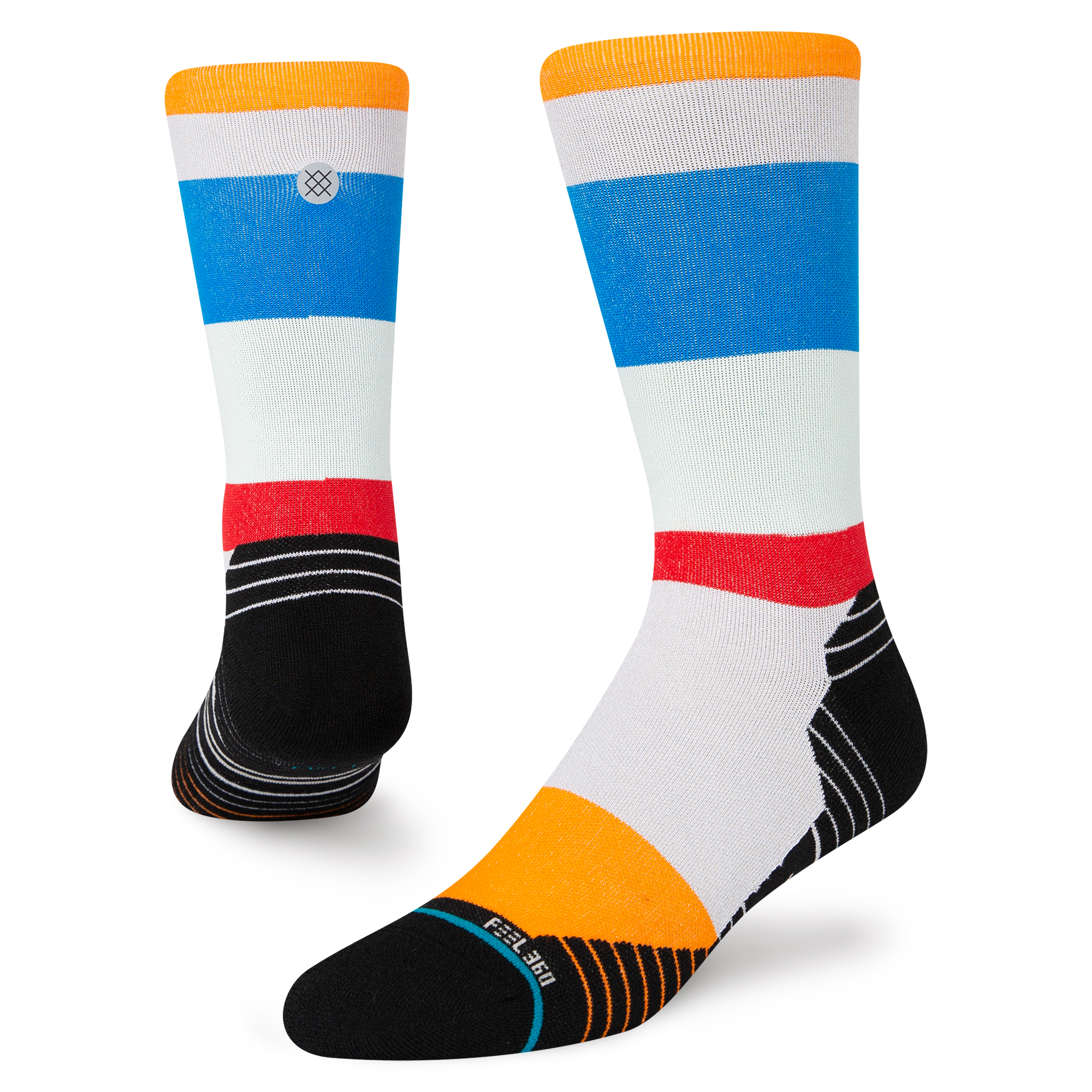 Rate Lightcushion Feel360™ Infiknit™ Nylon Blend Run Crew Socks | Stance