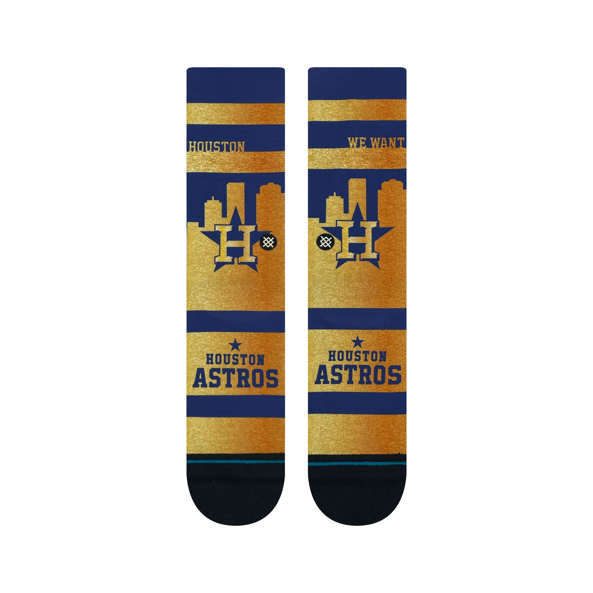 Houston Astros Gold Crew Socks