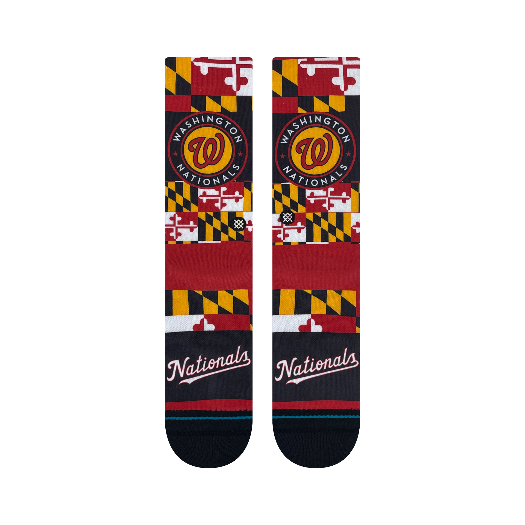 MLB Washington Nationals Flag Poly Crew Socks