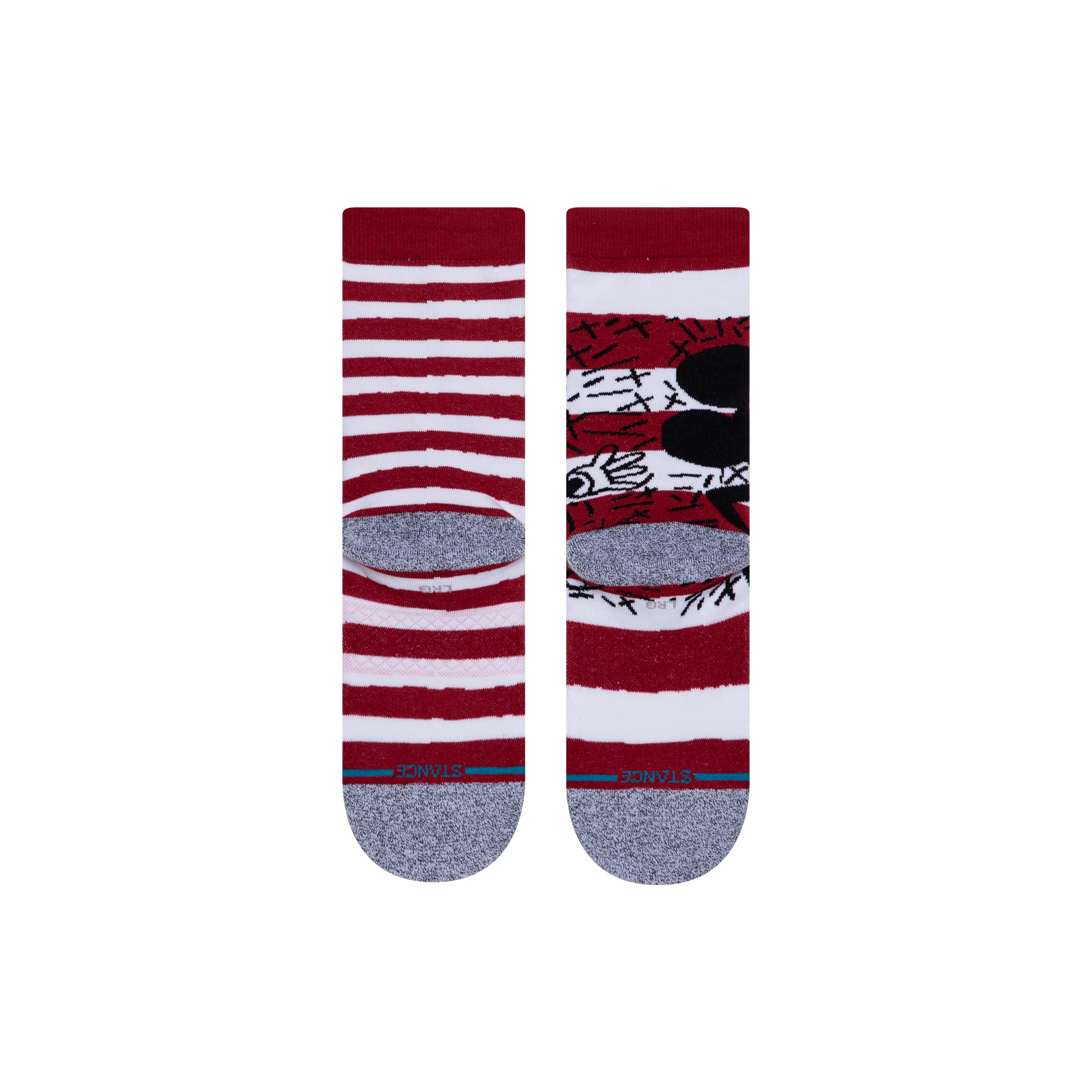 Disney Mickey Mouse X Keith Haring Mickey Haring Mix Infiknit™ Light Cushion Crew Kids Socks ...