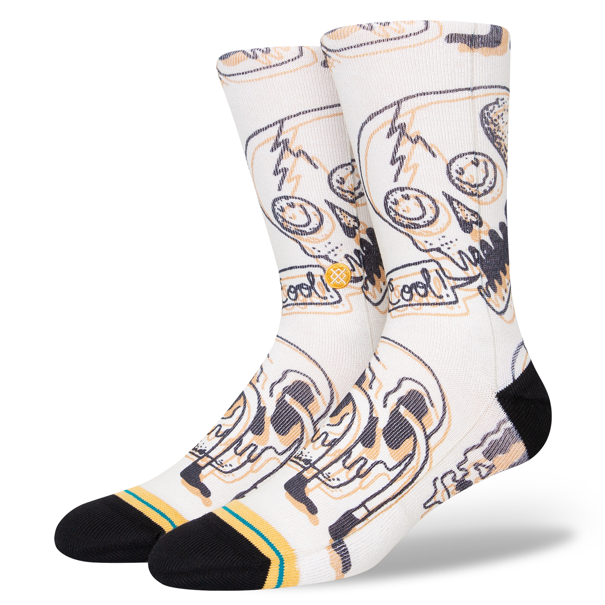 Talkin Heads Poly Crew Socks