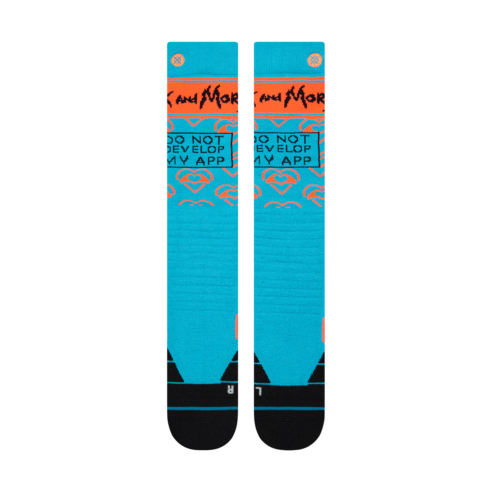 Rick And Morty X Stance Develop Mid Cushion Poly Blend Snow Otc Socks ...