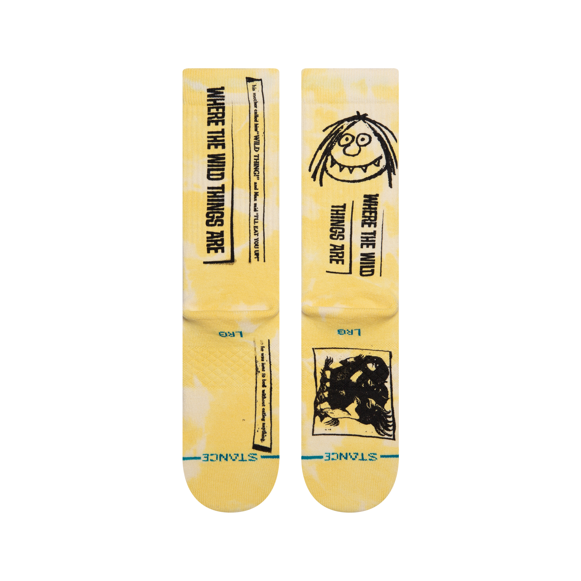 Where The Wild Things Are Terrible Mid Cushion Cotton Crew Socks | Stance