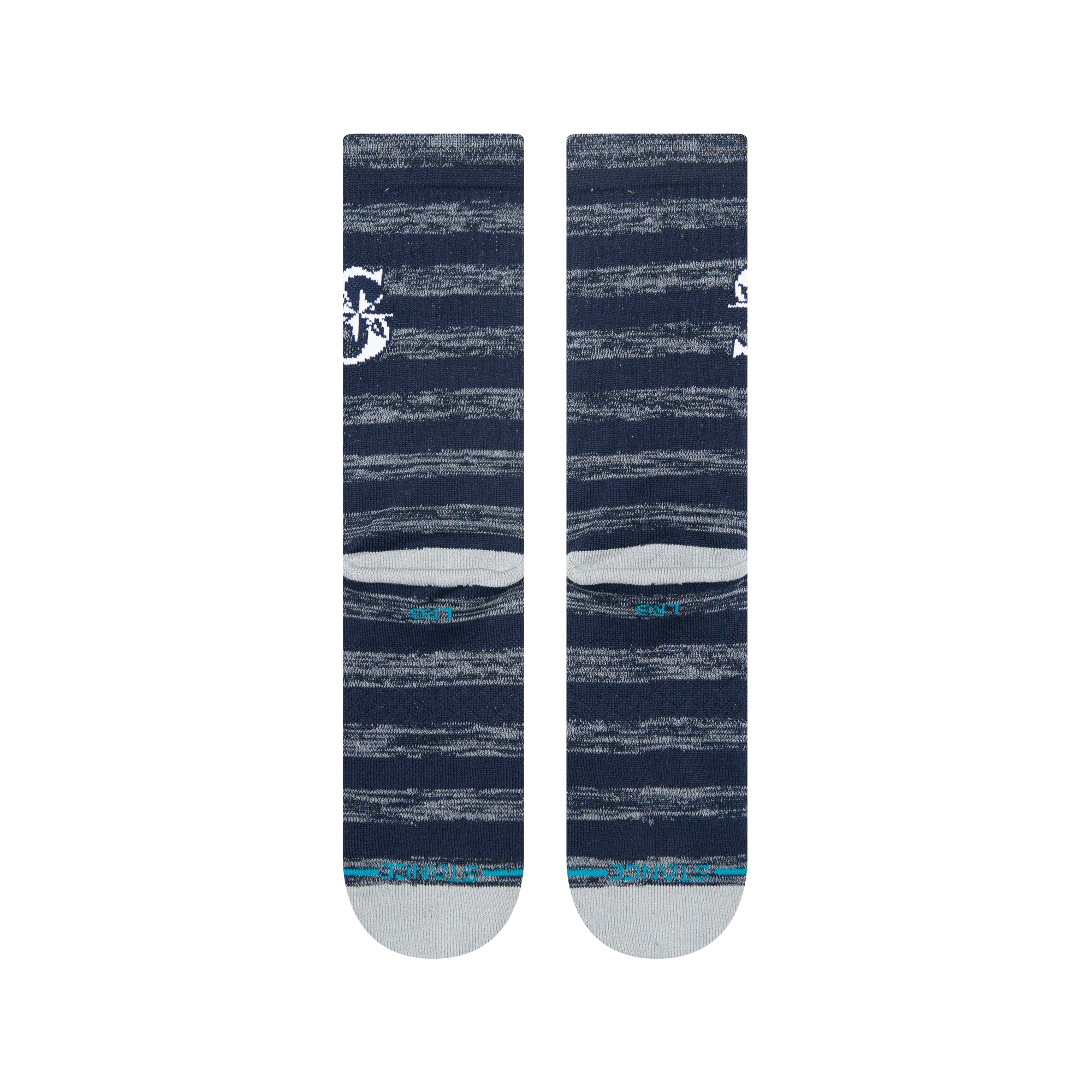 Seattle Mariners Twist Mid Cushion Cotton Blend Baseball Crew Socks ...