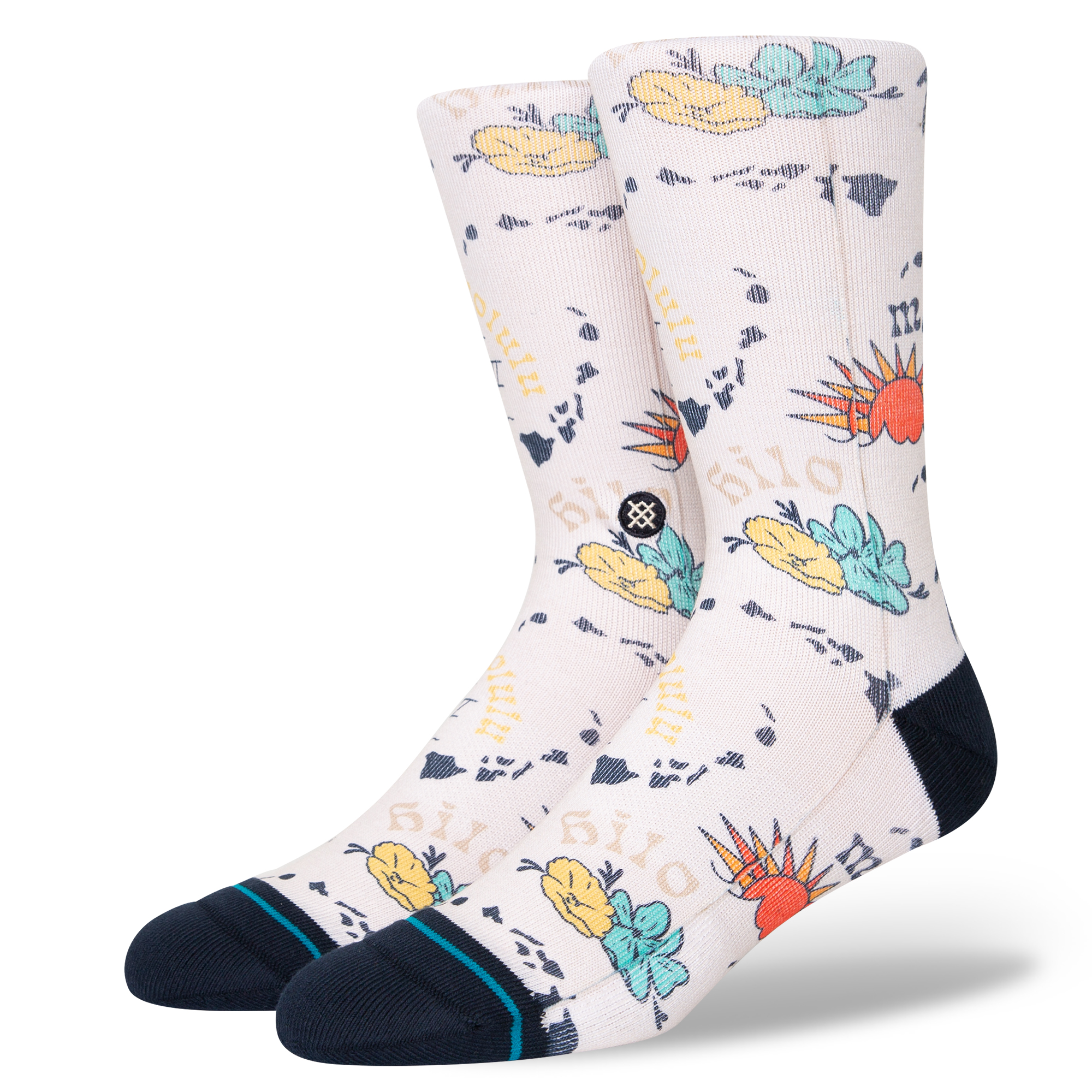 Island Hopper Mid Cushion Poly Blend Crew Socks | Stance